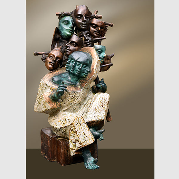 Mask Seller - Arun Pandit– MODERN ART GALLERY